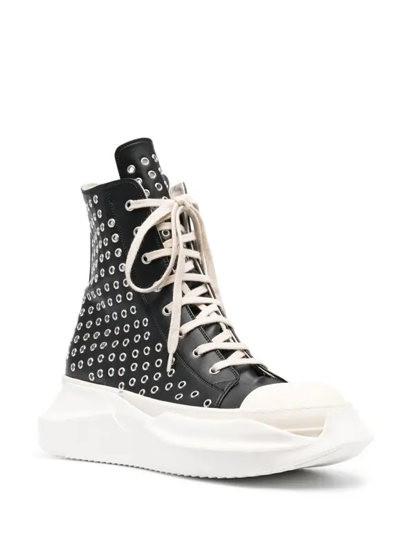 Rick Owens Abstract High-top Sneakers