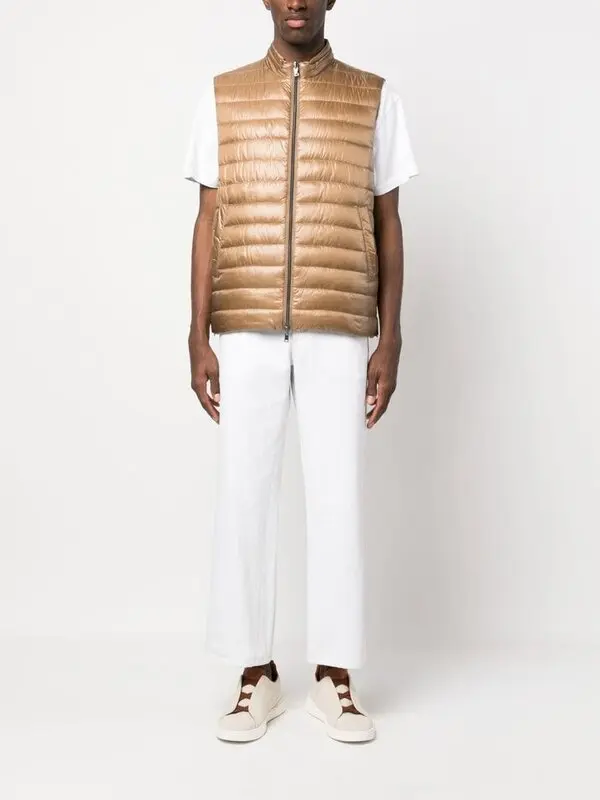Herno Reversible Padded Down Gilet - Brown