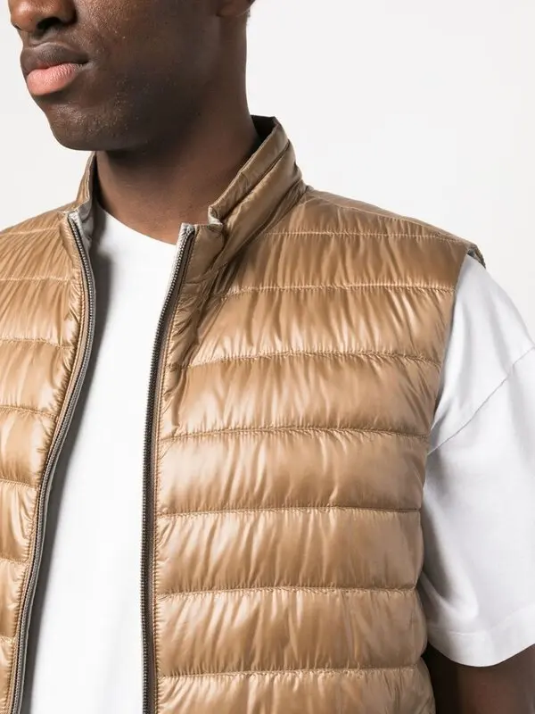 Herno Reversible Padded Down Gilet - Brown