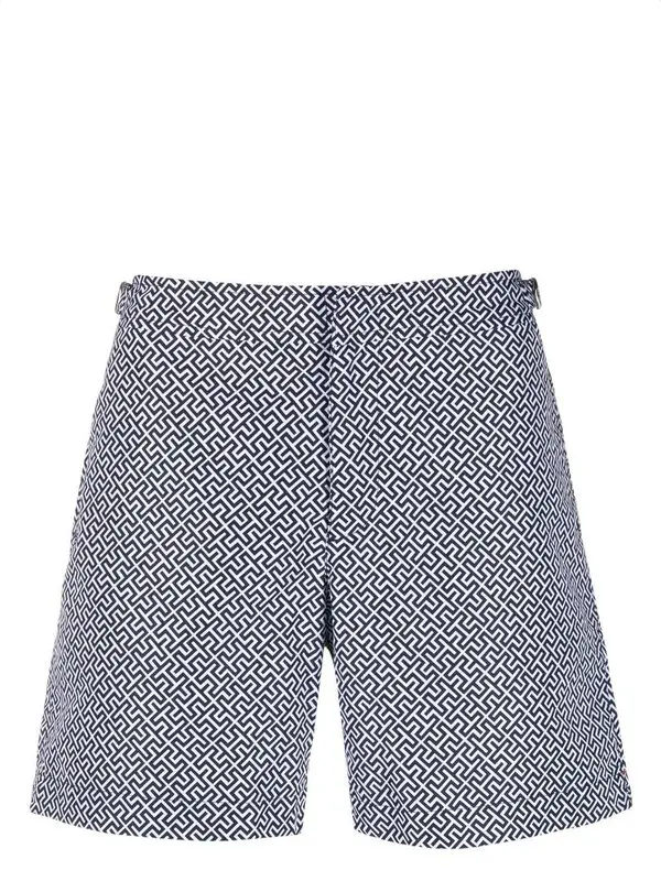 Orlebar Brown Bulldog Narin Graphic-print Swim Shorts - Blue