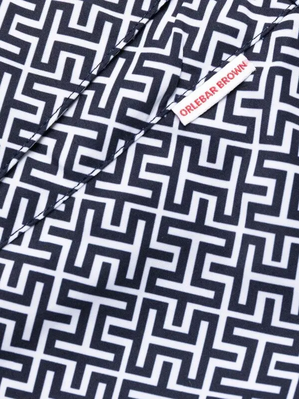 Orlebar Brown Bulldog Narin Graphic-print Swim Shorts - Blue