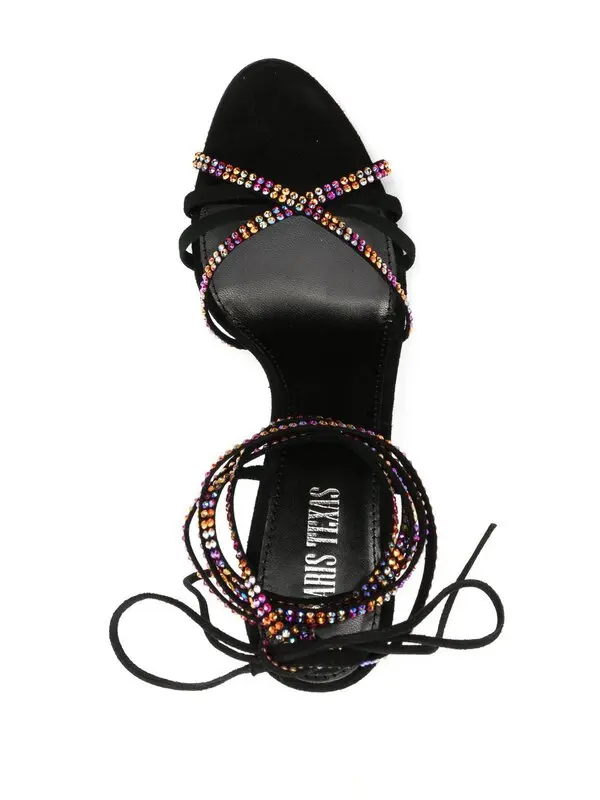 Paris Texas Holly Nicole 105mm Sandals - Black