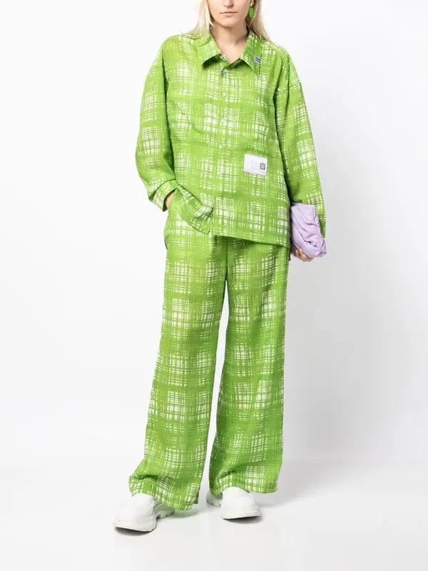 Mihara Yasuhiro Check Pattern Trousers