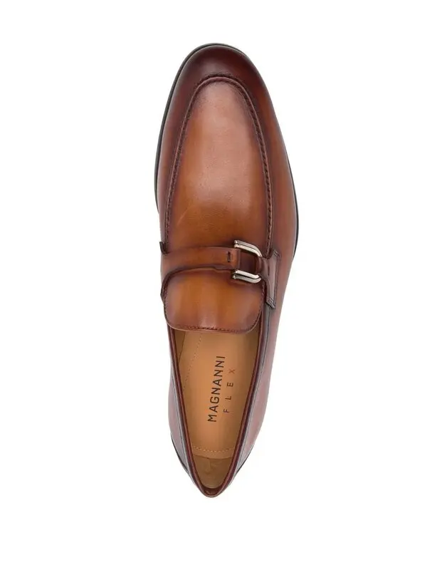 Magnanni Front-strap Almond-toe Loafers