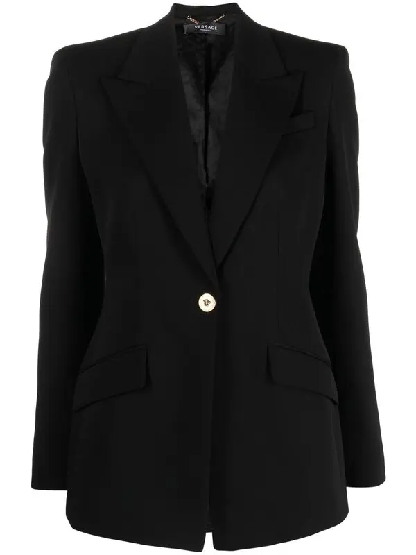 Versace Single-breasted Blazer - Black