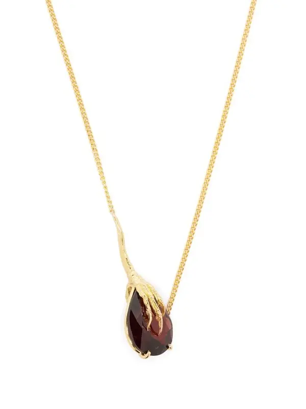 WOUTERS & HENDRIX 18kt Yellow Garnet Grigri Necklace - Gold