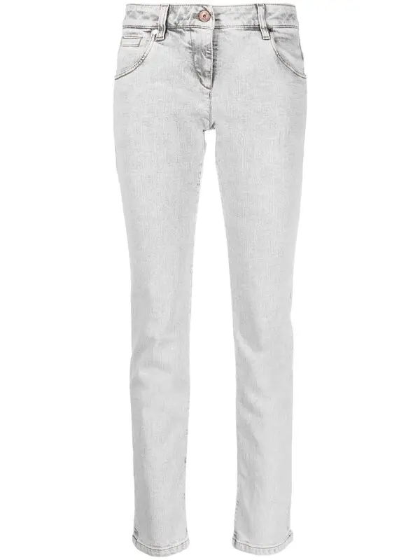 Brunello Cucinelli Faded Skinny Jeans
