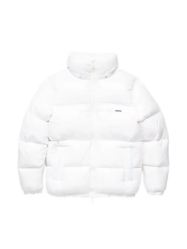 PURPLE BRAND Logo-print Puffer Jacket