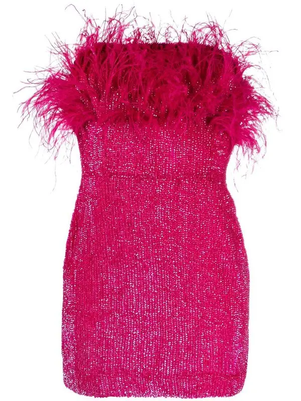 Retrofete Sequin-embellished Mini Dress - Pink