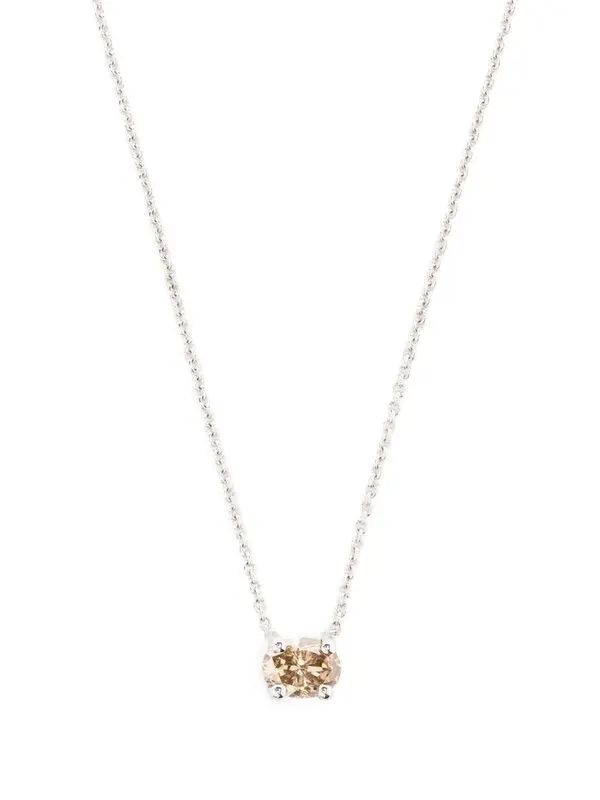 WOUTERS & HENDRIX 18kt White Gold Cream Diamond Necklace - Silver