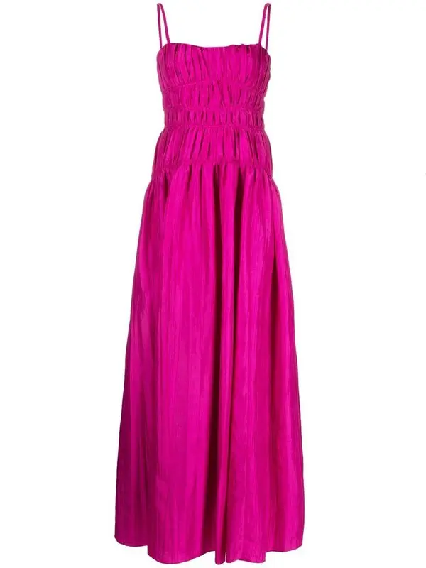 Simkhai Shirred-panel Maxi Dress