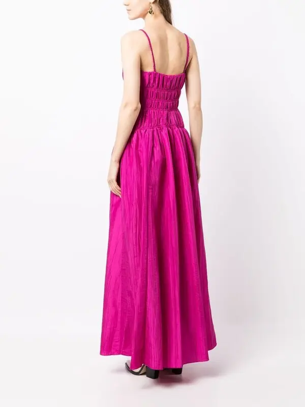 Simkhai Shirred-panel Maxi Dress