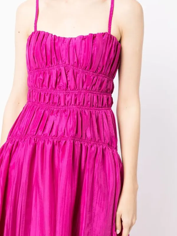 Simkhai Shirred-panel Maxi Dress