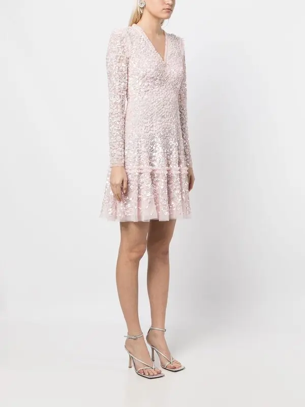 NEEDLE & THREAD Sequinned Skater Dress
