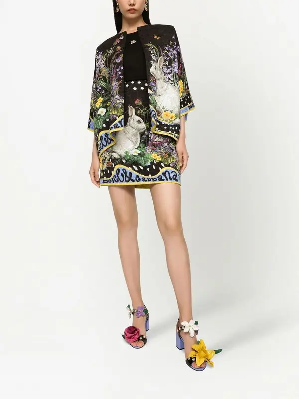 Dolce & Gabbana Graphic-print Mini Skirt