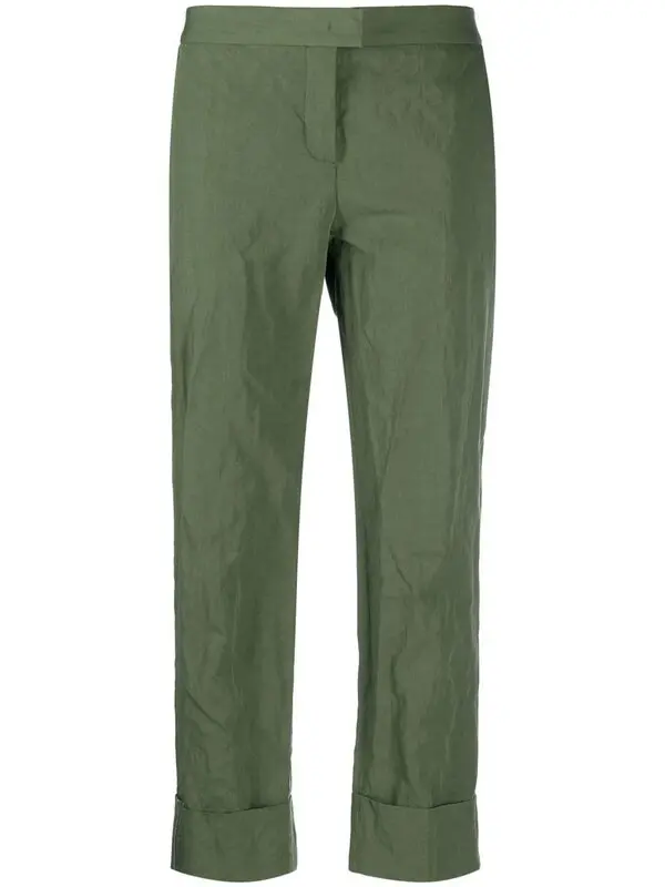 Fabiana Filippi Front-fastening Trousers - Green