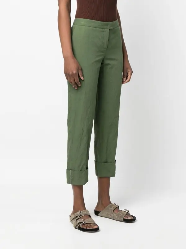 Fabiana Filippi Front-fastening Trousers - Green