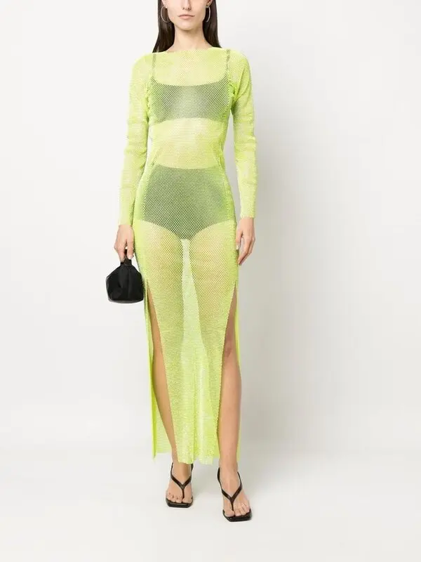 SANTA BRANDS Semi-sheer Maxi Dress - Green