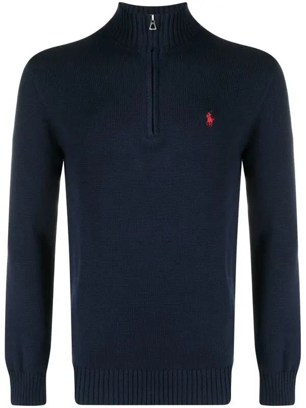 Polo Ralph Lauren Cotton Quarter-zip Sweatshirt - Blue