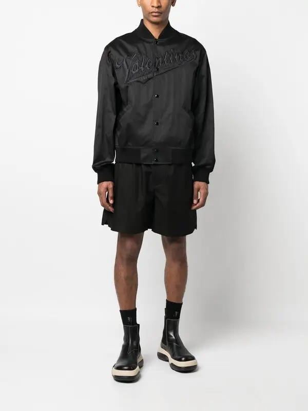 Valentino Garavani Logo-patch Drawstring Shorts