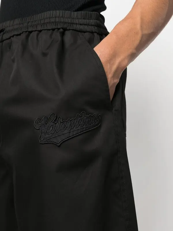 Valentino Garavani Logo-patch Drawstring Shorts