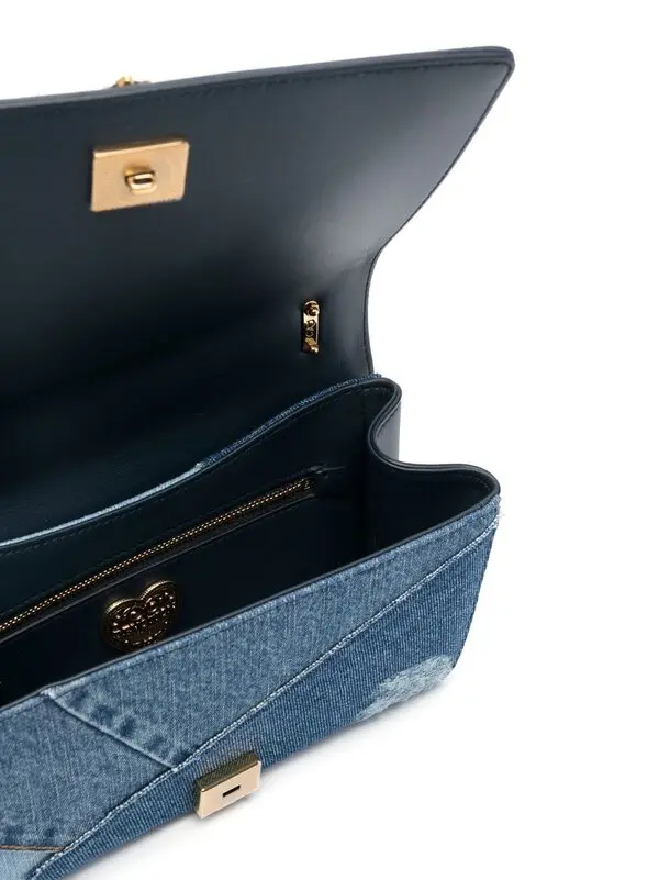 Dolce & Gabbana Medium Devotion Denim Shoulder Bag