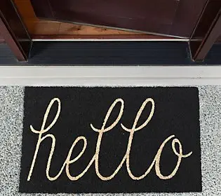 DESIGN IMPORTS Hello 17' X 29' Doormat