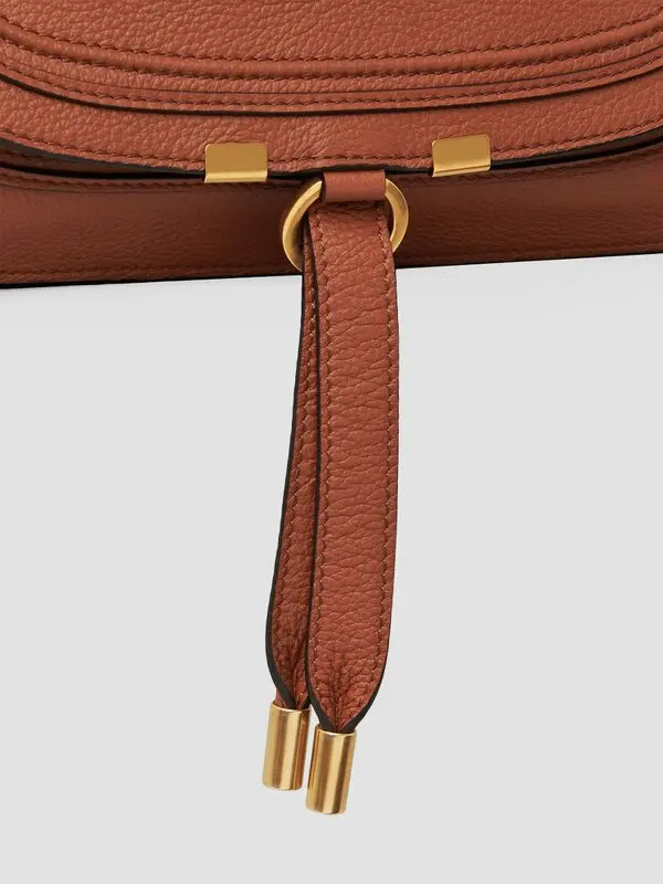 Chloé Marcie Leather Satchel - Tan