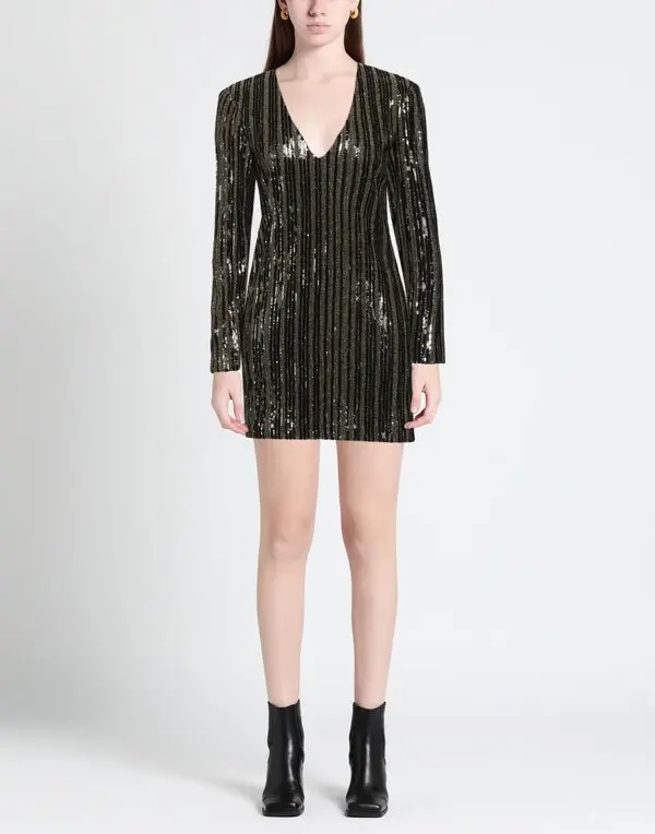 GaLle Paris Striped Mini Dress In Gold - 77% Off | Editorialist