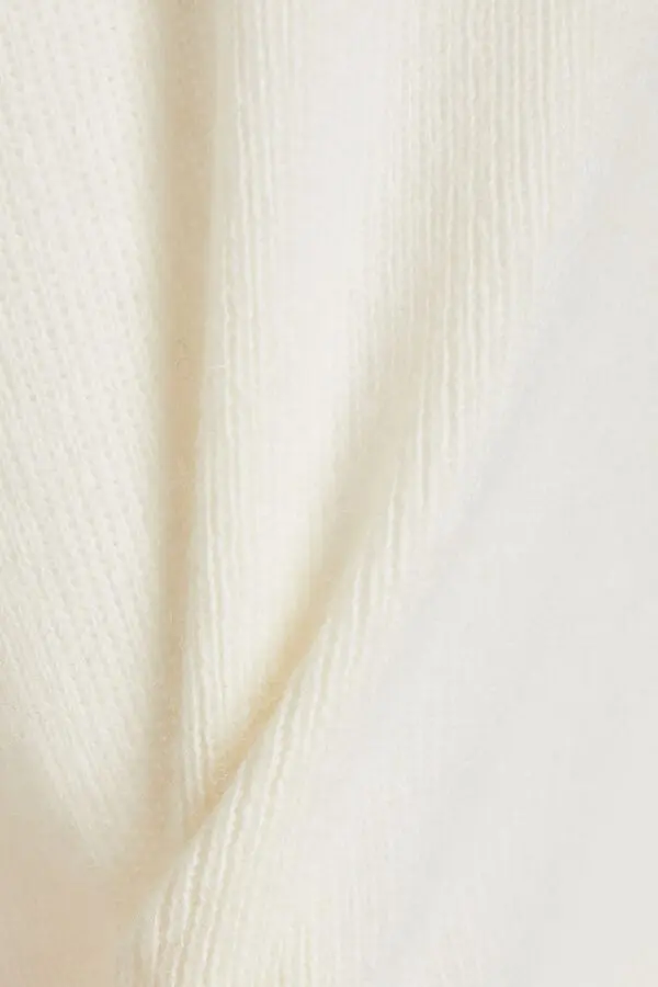 N.peal Ribbed Cashmere Halfzip Sweater