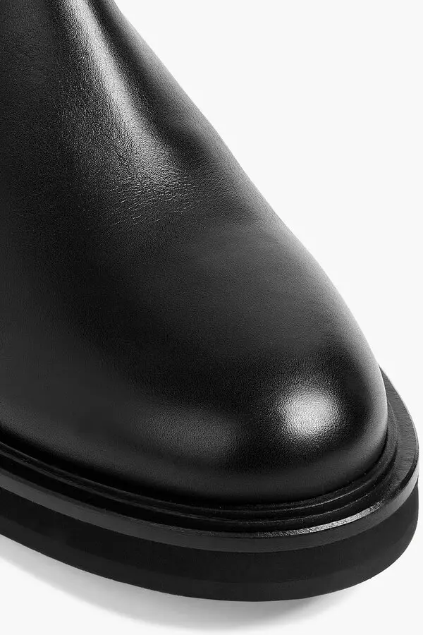 STUART WEITZMAN Keelan Microstretch And Leather Over-the-knee Boots