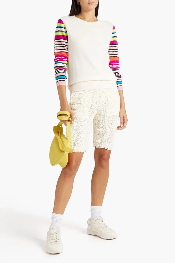 Chinti & Parker Striped Wool And Cashmereblend Sweater