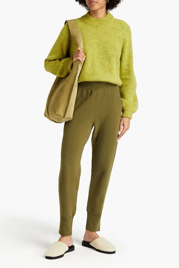 Alberta Ferretti Wool And Cashmereblend Track Pants