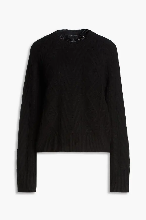 Rag & Bone Pierce Cableknit Cashmere Sweater