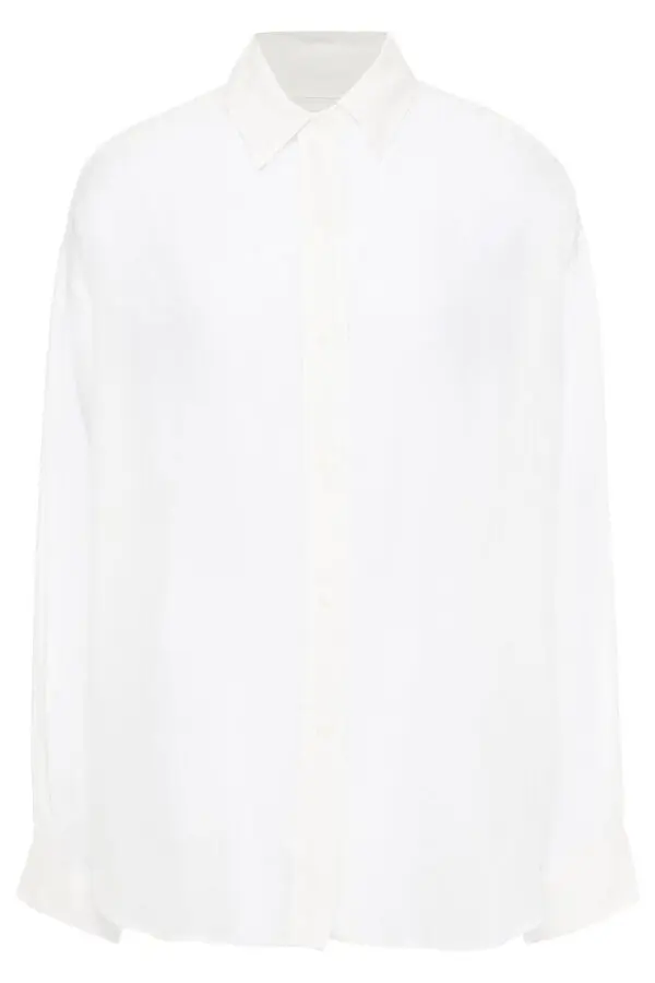 Rag & Bone Boyfriend Oversized Cotton-blend Voile Shirt - White