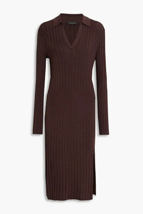 Rag & Bone Dawson Ribbedknit Midi Dress