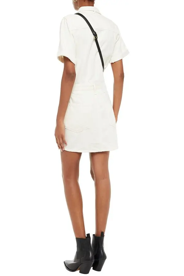 Rag & Bone All In One Denim Mini Shirt Dress