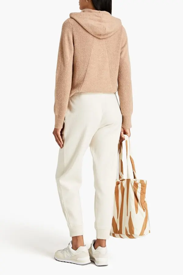 Rag & Bone Pierce Mélange Ribbed Cashmere Hoodie