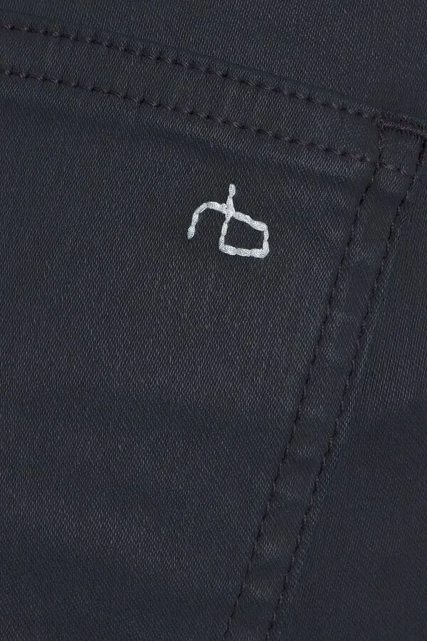 Rag & Bone Nina Coated High-rise Skinny Jeans - Navy