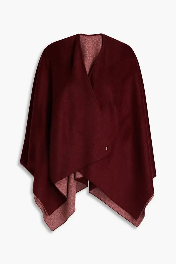 Rag & Bone Reversible Cashmerefelt Poncho - Merlot