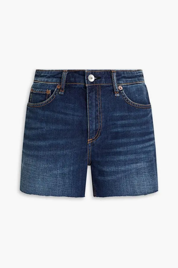 Rag & Bone Dre Faded Denim Shorts - Dark Denim