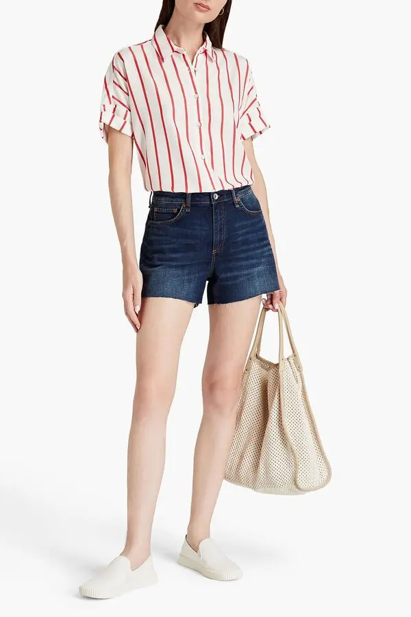 Rag & Bone Dre Faded Denim Shorts