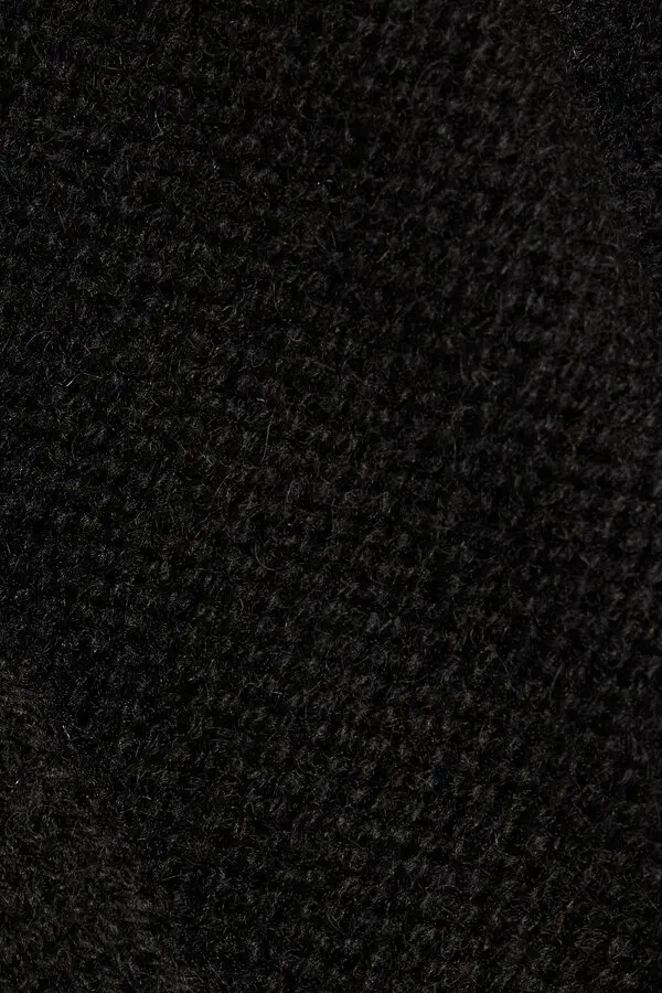 Co Belted Wool And Cashmereblend Cardigan - Black