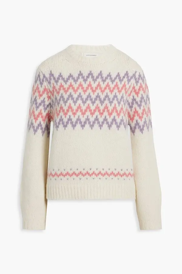 Chinti & Parker Fair Isle Alpaca-blend Sweater