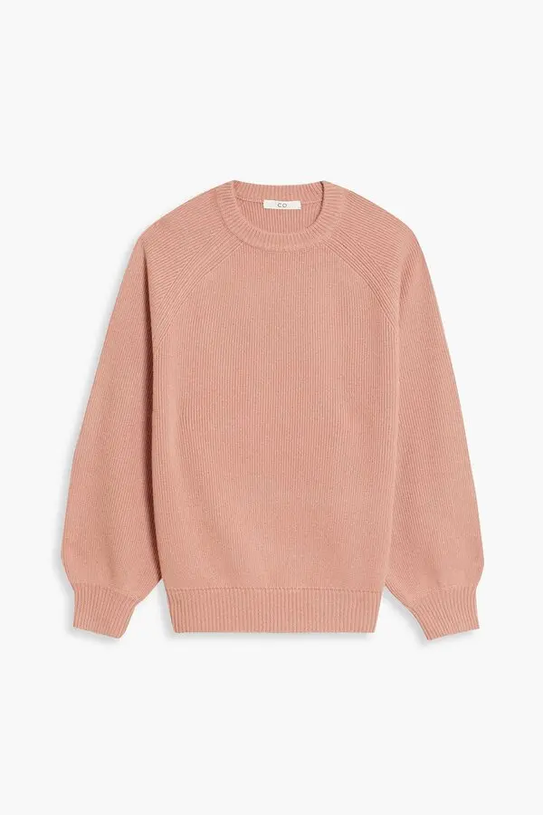 Co Ribbed Cashmere Sweater - Antique Rose