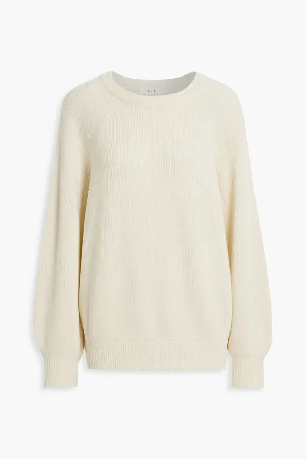 Co Ribbed Cashmere Sweater - Ivory