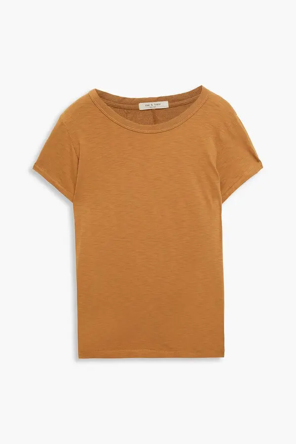 Rag & Bone Slub Organic Pima Cottonjersey Tshirt - Mustard