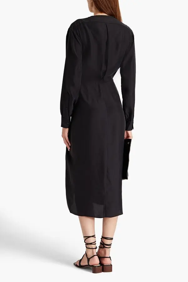 Rag & Bone Amber Wrapeffect Twisted Silk Midi Dress
