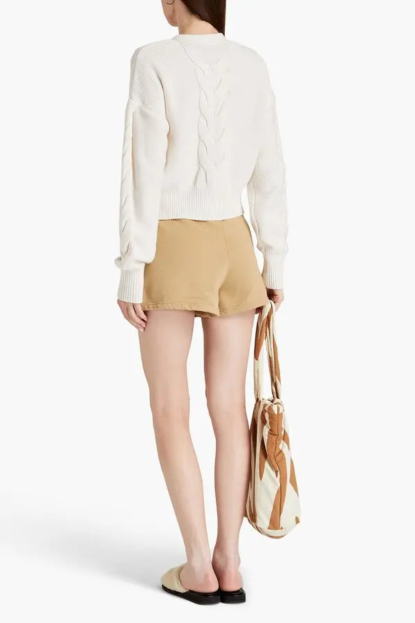 Rag & Bone Taylor Cotton And Cashmereblend Cableknit Cardigan - Ivory