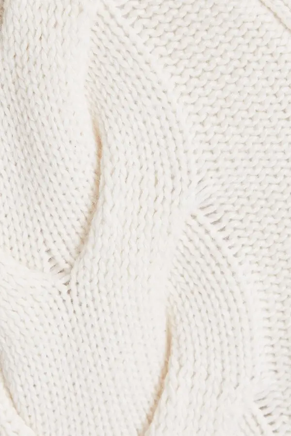 Rag & Bone Taylor Cotton And Cashmereblend Cableknit Cardigan - Ivory